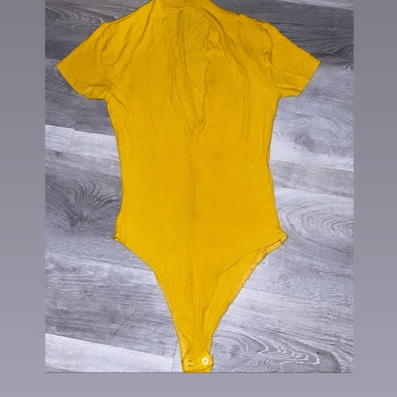 Tops | Bodysuit Yellow | Poshmark